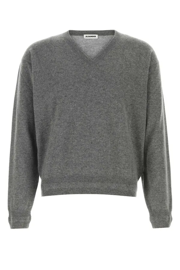 JIL SANDER 100% Cashmere Sweater - Grey