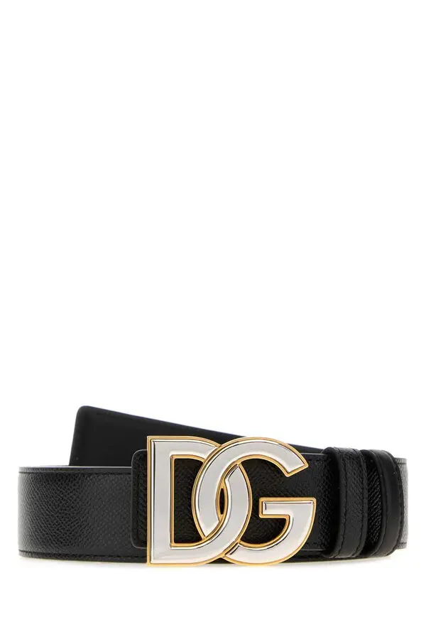 Dolce & Gabbana Leather Reversible Belt, 3.5 Cm Height
