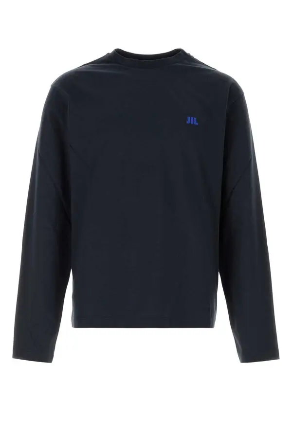JIL SANDER Midnight Cotton T-shirt - Blue