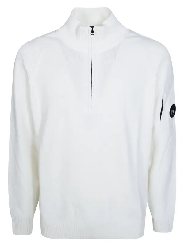 C.P. COMPANY Lambswool Half-zip Sweater