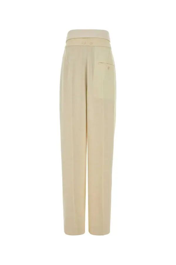 Carven Gabardine Orchidé Pants For - Yellow