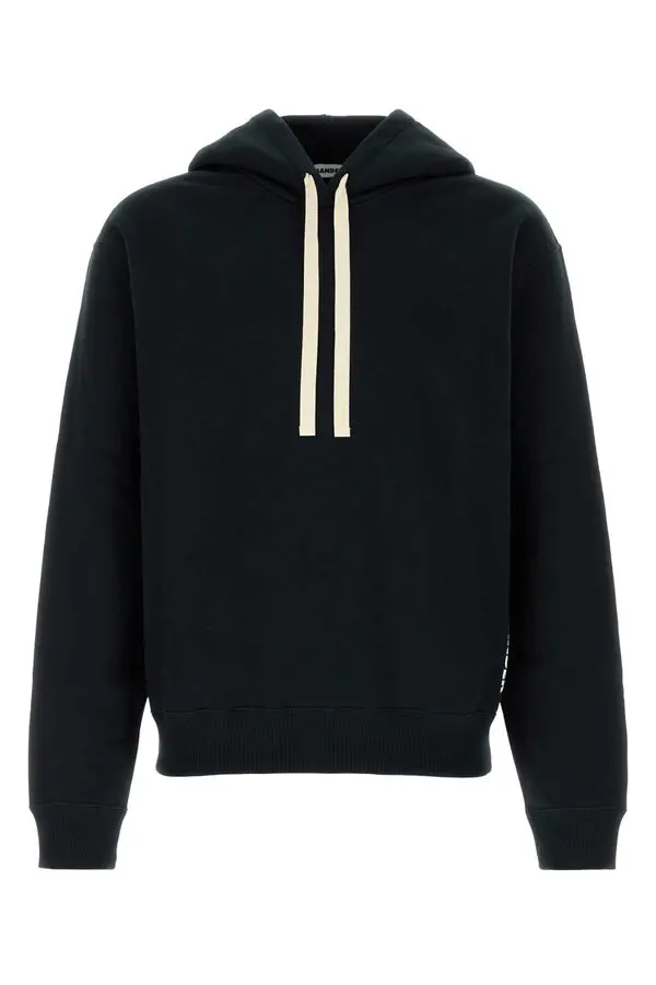JIL SANDER Cotton Sweatshirt - Black
