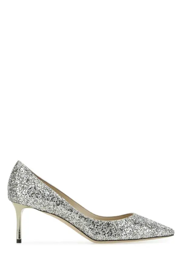 JIMMY CHOO Embellished Glitter Pumps - Multicoloured