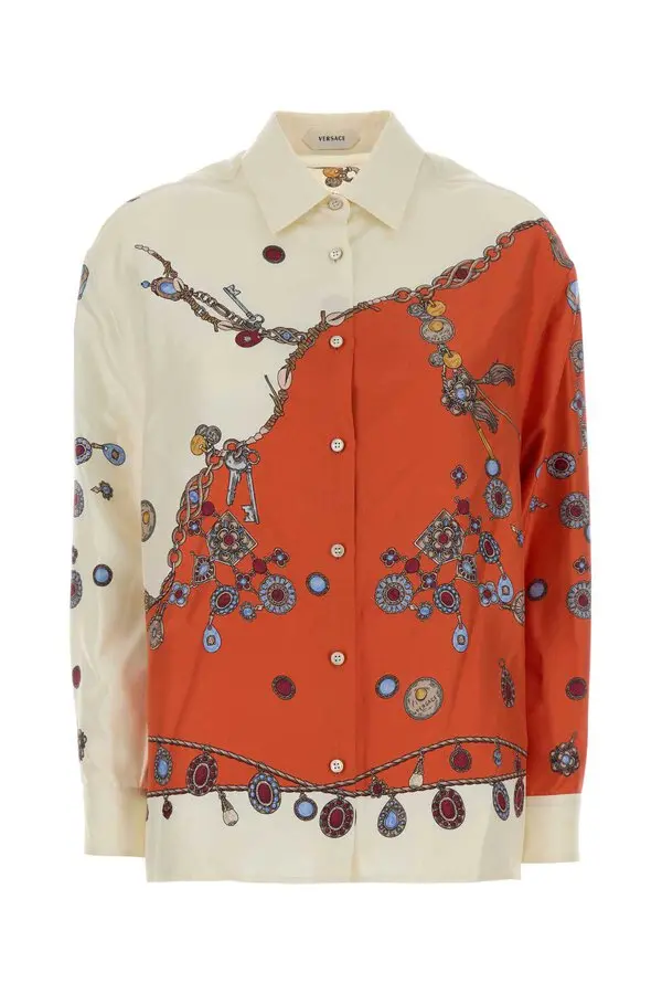 Versace Chain Print Shirt - Printed