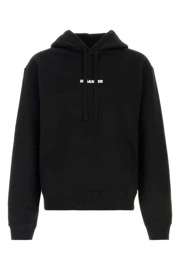 JIL SANDER Cotton Sweatshirt - Black