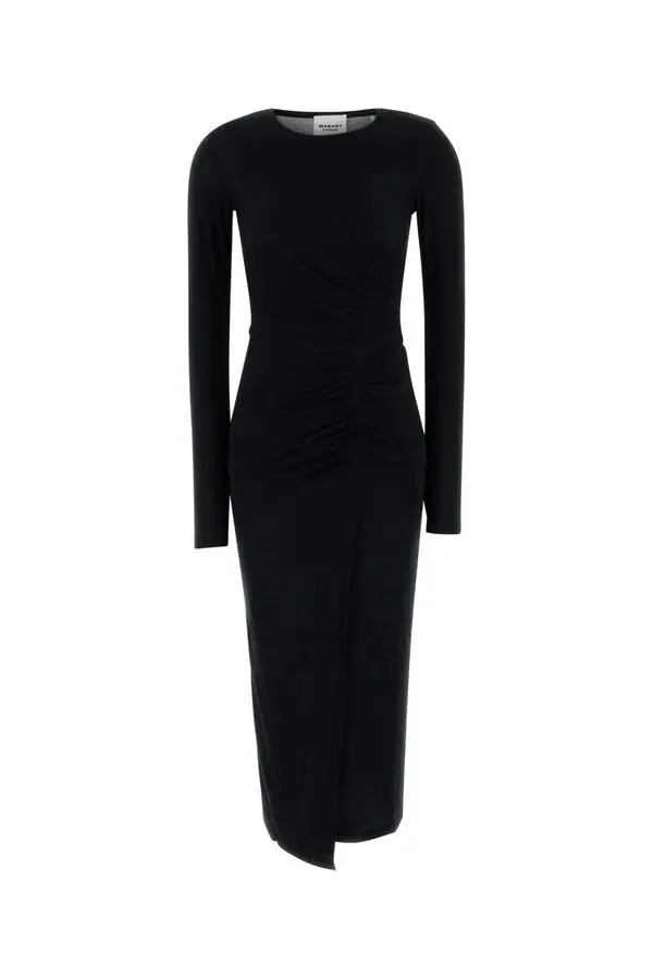 Isabel Marant Étoile Jelina Stretch Modal Midi Dress - Black
