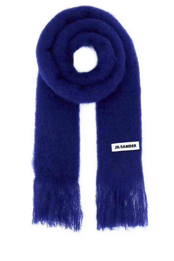 JIL SANDER Mohair Blend Scarf 200 X 25 Cm