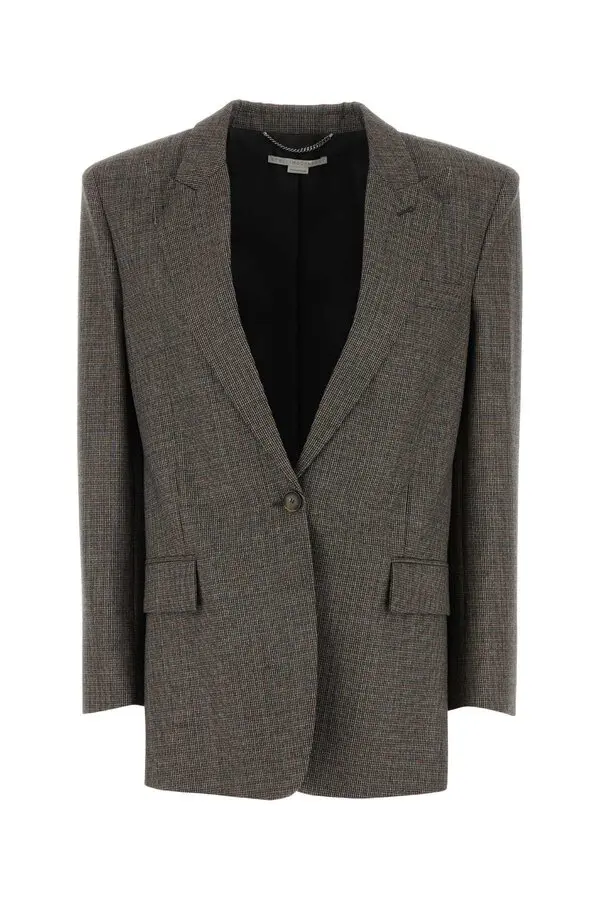 Stella McCartney Embroidered Oversize Wool Blazer