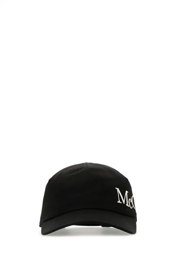 Alexander McQueen Gabardine Baseball Cap