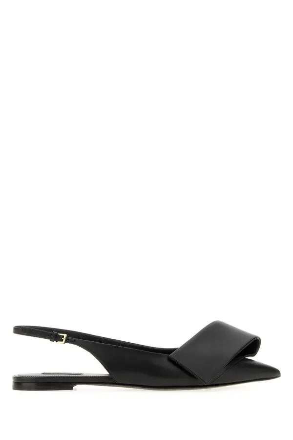 Givenchy Leather Twisted Ribbon Ballerina Flats