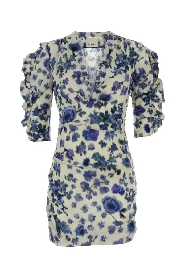 Isabel Marant Étoile Stretch Silk Doris Mini Dress