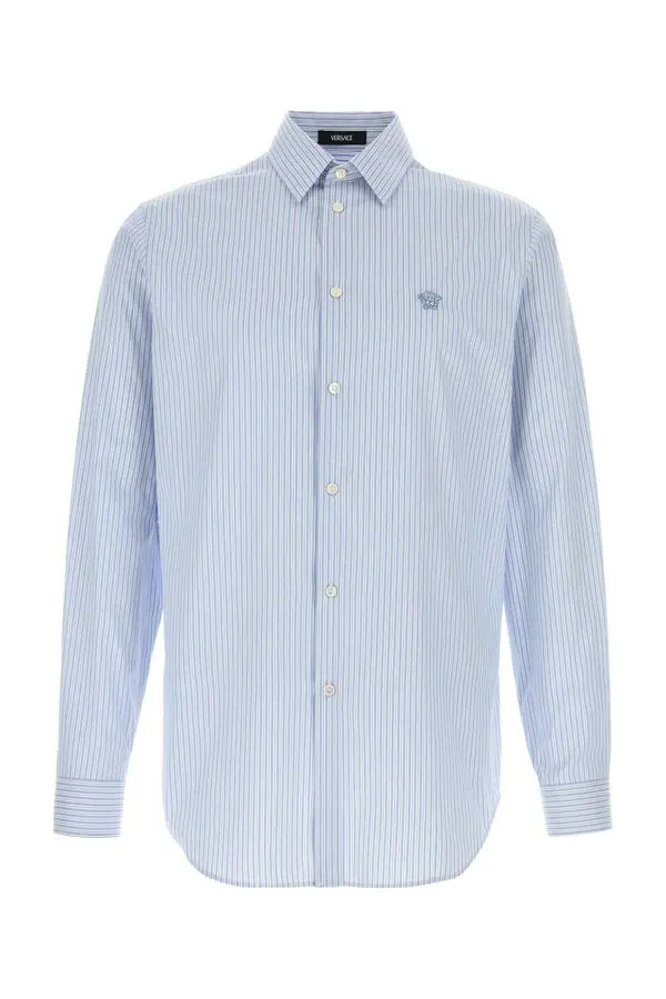 Versace Embroidered Poplin Shirt For