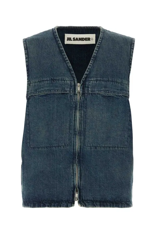 JIL SANDER Denim Vest For