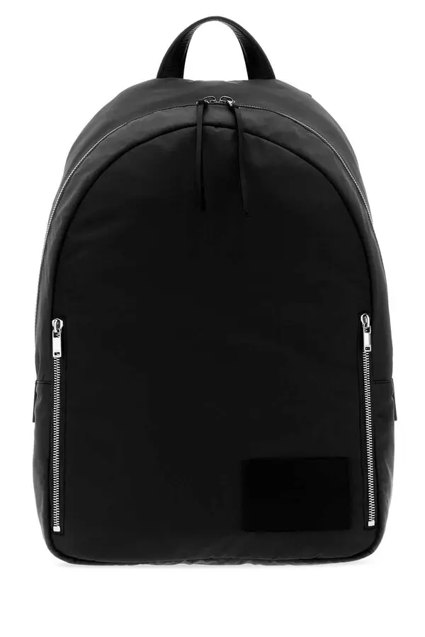 JIL SANDER Urban Fabric Backpack With Silver Metal Hardware, 30 X 45 X 12 Cm