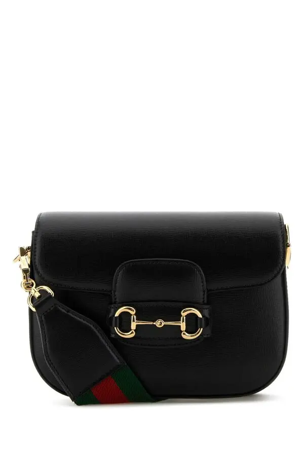 Gucci Mini Horsebit 1955 Leather Crossbody Bag - Black