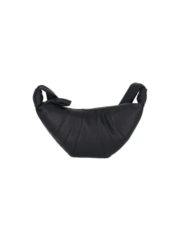 LEMAIRE Quilted Leather Shoulder Bag - Black
