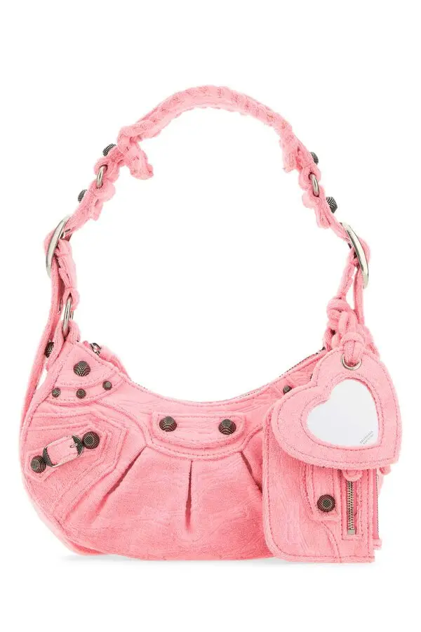 Balenciaga Terry Fabric Le Cagole Xs Shoulder Handbag