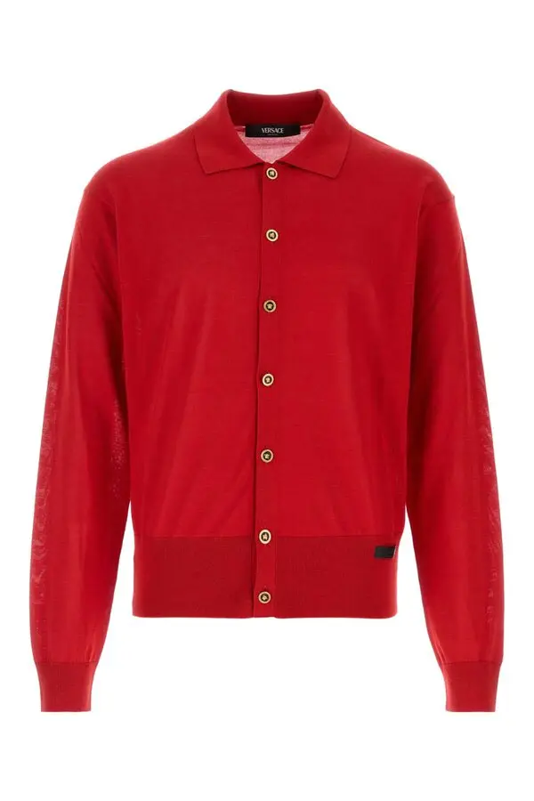 Versace Blend Knit Cardigan For