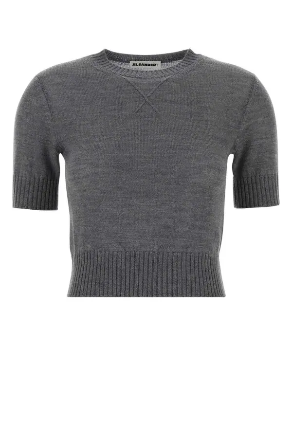JIL SANDER 100% Virgin Wool Knit Sweater