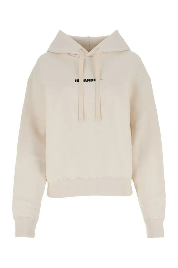 JIL SANDER Oversized Cotton Sweatshirt - Yellow