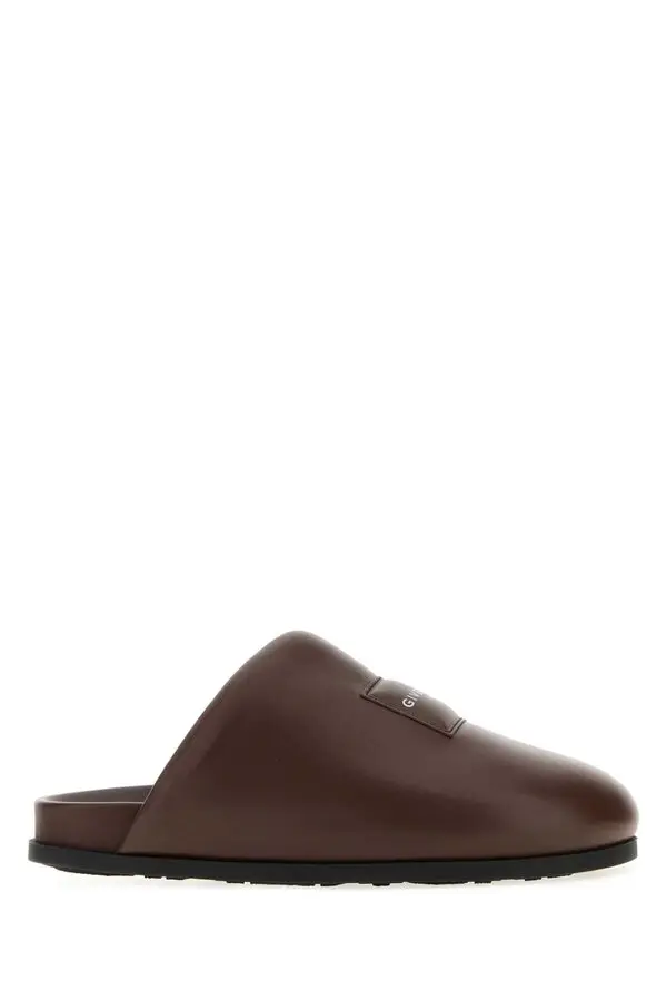 Givenchy Leather Slippers With Rubber Sole