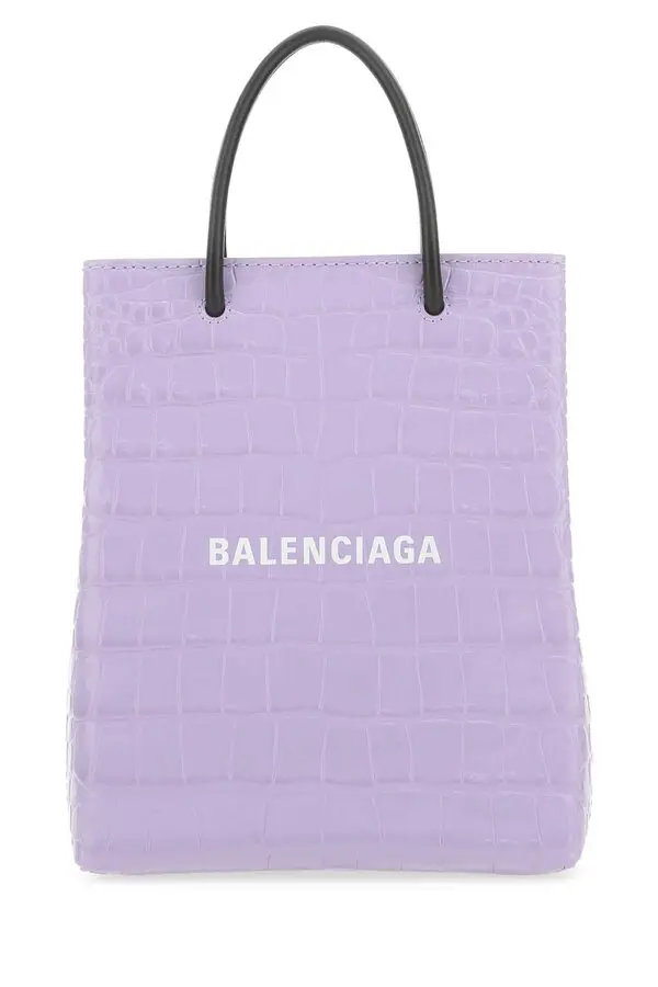Balenciaga Lilac Mini Leather Handbag - Purple