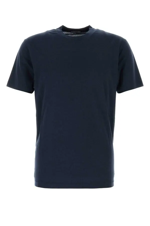 TOM FORD Lyocell Blend T-shirt - Blue