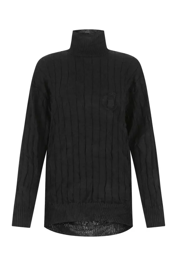 Balenciaga Oversized Ribbed Knit Sweater