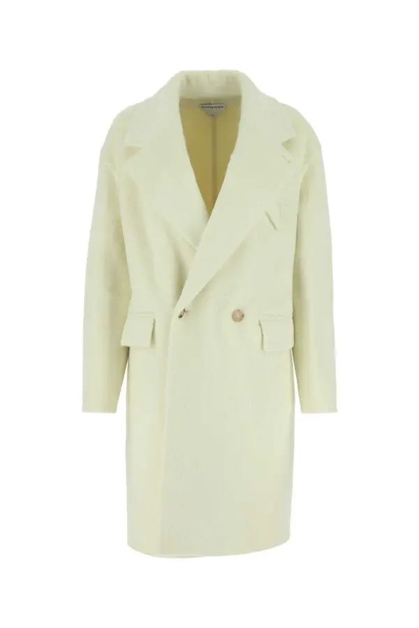 Bottega Veneta Wool-blend Jacket With Alpaca & Mohair - White