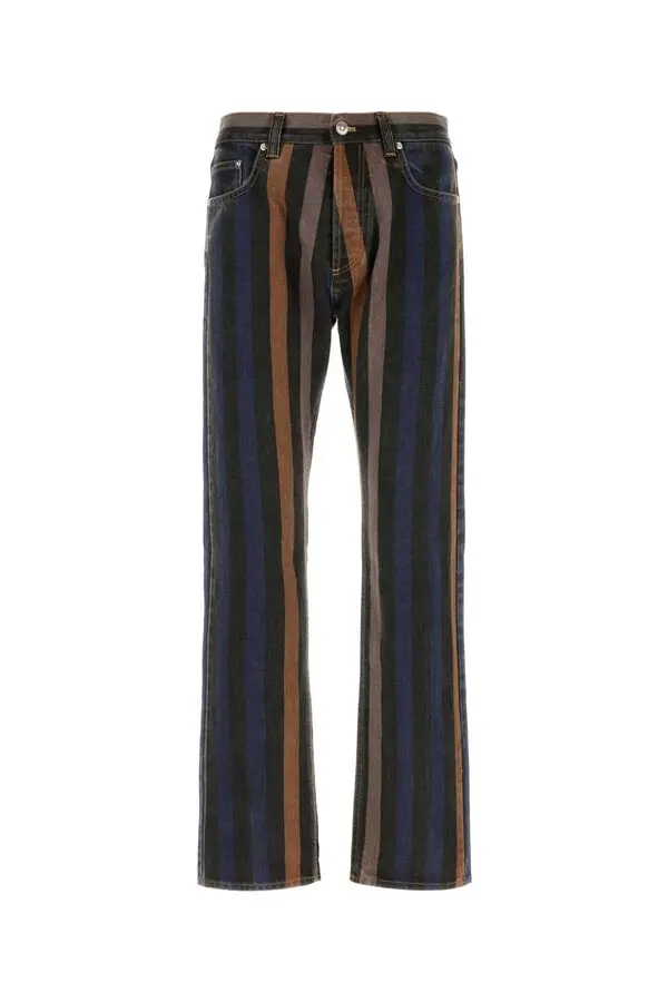 Versace Printed Denim Jeans