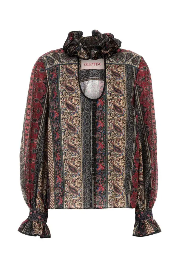 Valentino Garavani Cotton-blend Blouse