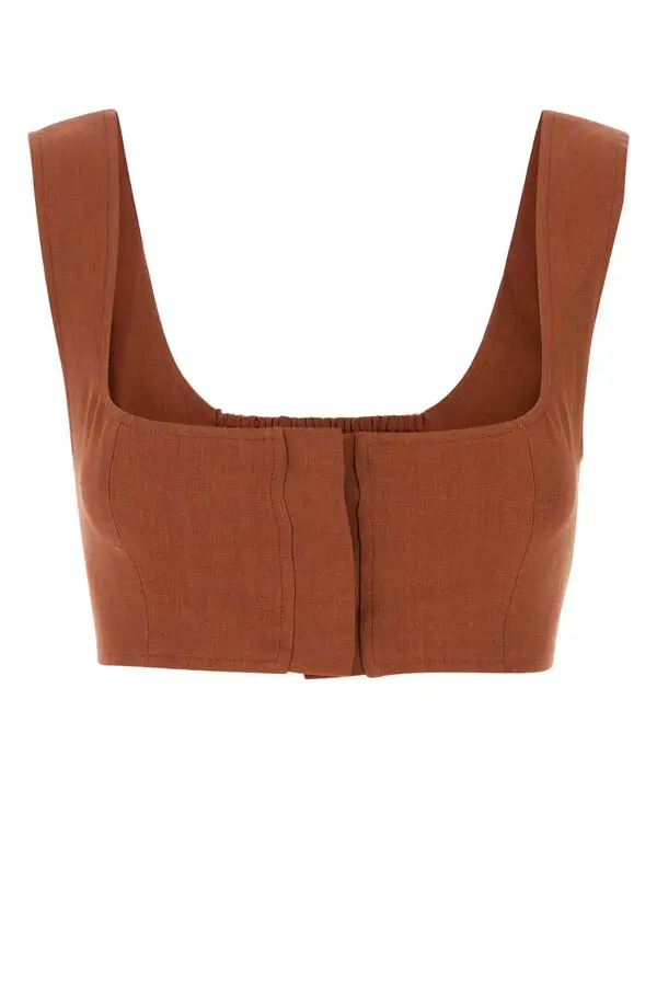 Le Kasha Organic Linen Crop Top