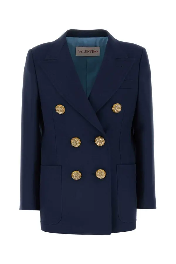 Valentino Garavani Wool Blazer For - Blue