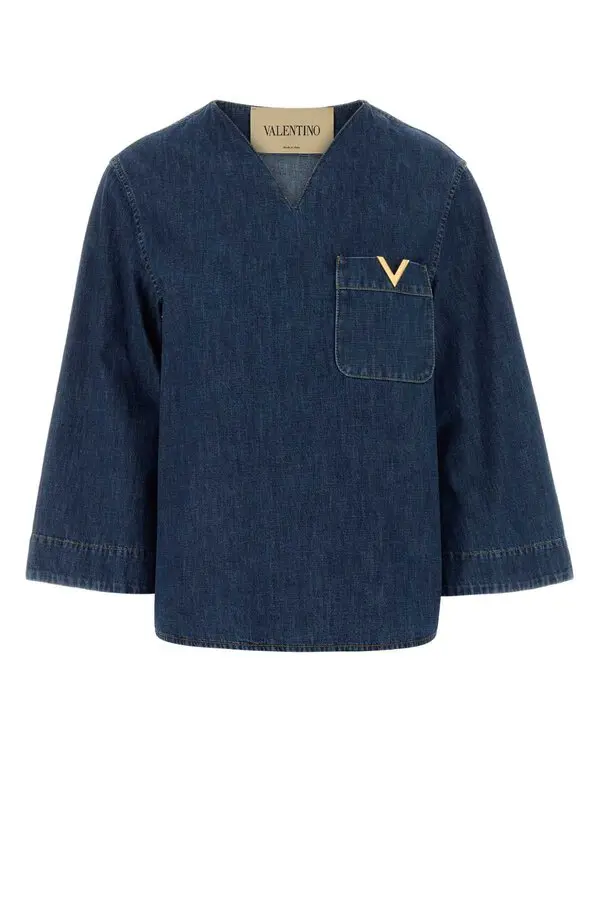 Valentino Garavani Denim Blouse - Blue