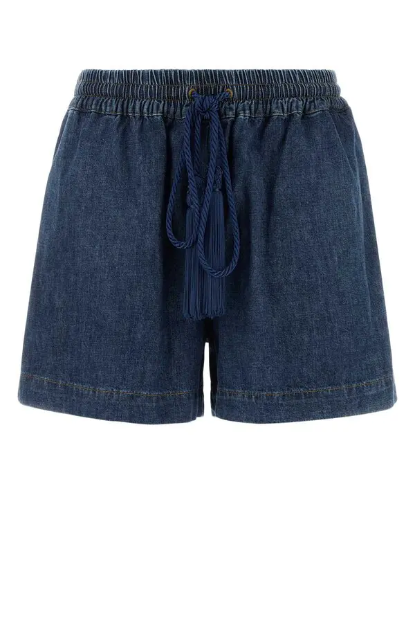 Valentino Garavani Denim Shorts - Blue