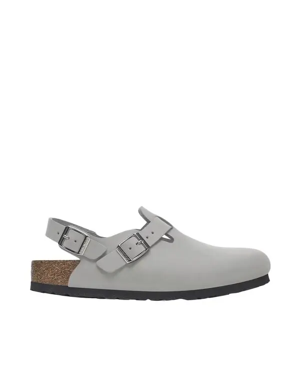 BIRKENSTOCK Suede Clog Mules With Adjustable Buckles