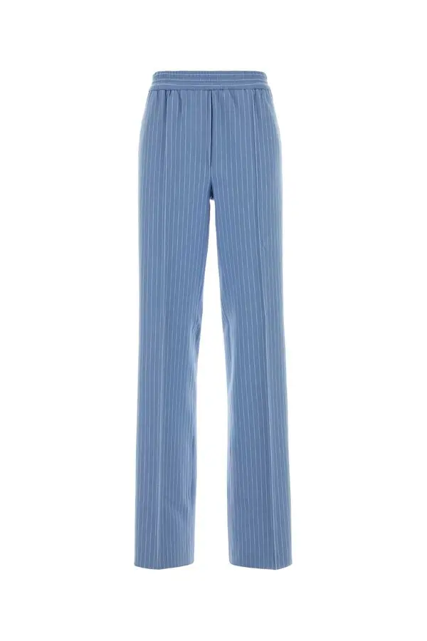 ORIANE Embroidered Jersey Stripe Jogger Pants