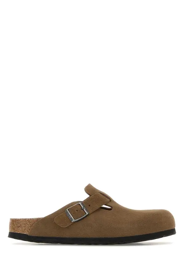 BIRKENSTOCK Suede Boston Slip-on Slippers