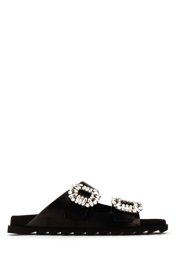 ROGER VIVIER Strass Buckle Slidy Viv Pumps