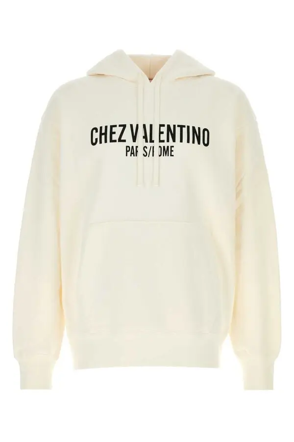 Valentino Garavani Ivory Cotton Sweatshirt For