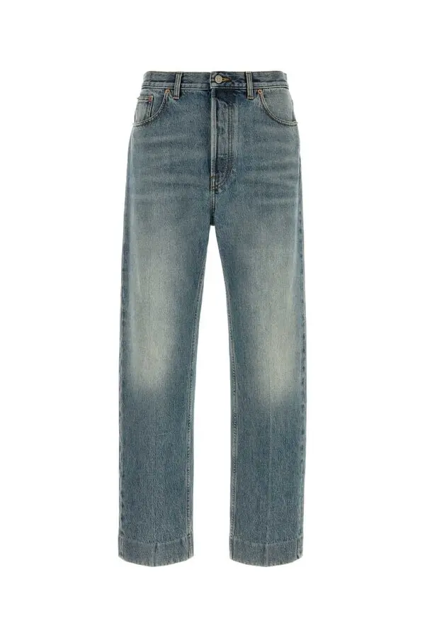 Valentino Garavani Straight Leg Denim Jeans - Blue