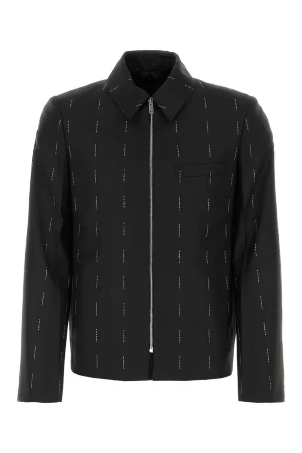 Givenchy Embroidered Twill Blazer For