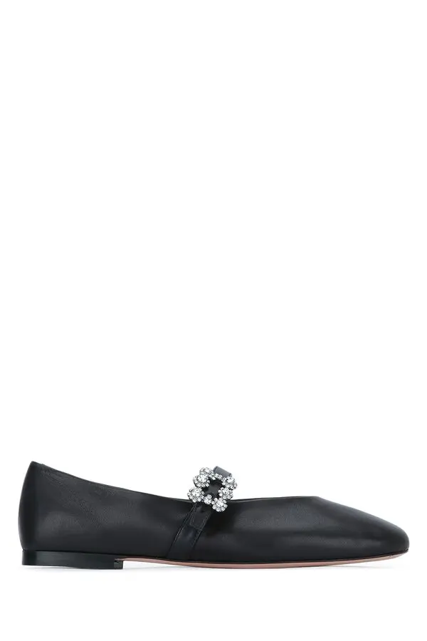 ROGER VIVIER Round Toe Mary Jane Pumps With Floral Embellishment
