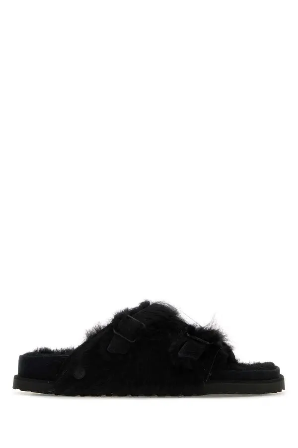 BIRKENSTOCK 1774 X BECOMES BERLIN Shearling Zurich Slip-on Slippers - Black