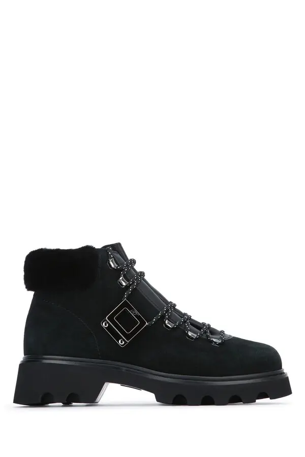ROGER VIVIER Inspired Leather Boots - Nero
