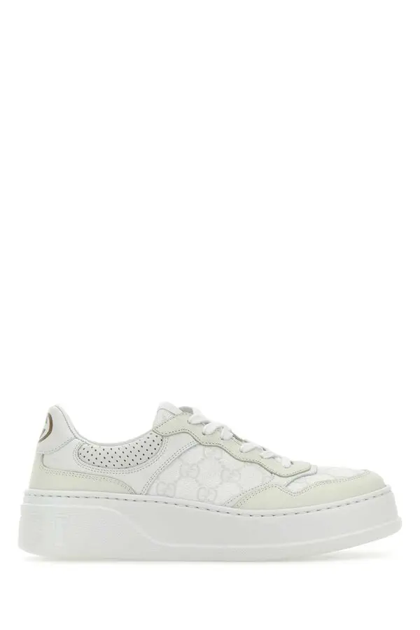 Gucci Leather Sneaker With 5.5 Cm Platform Sole
