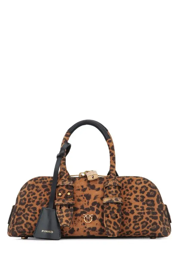 Pinko Baguette Suede Handbag With Bow Detail - M35q