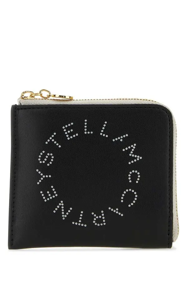 Stella McCartney Two-tone Alternappa Mini Card Holder 11 Cm X 10 Cm