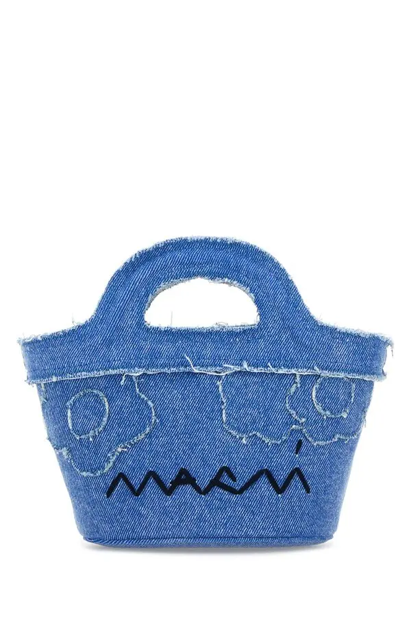 Marni Denim Micro Tropicalia Mini Handbag - Light Blue