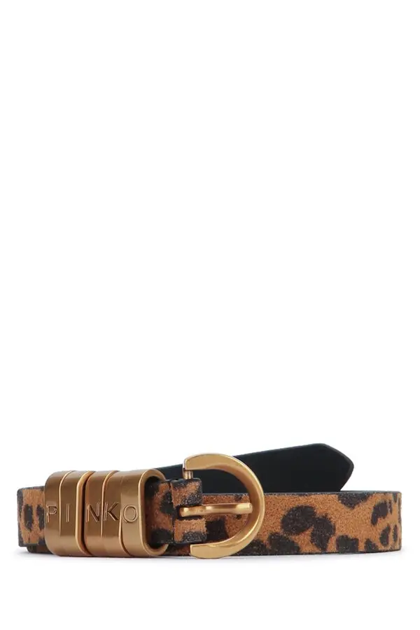 Pinko Saddle Belt With Lettering Detail